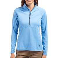 Cutter & Buck Adapt Eco Knit Stretch Recycled Womens Half Zip Pullover ...
